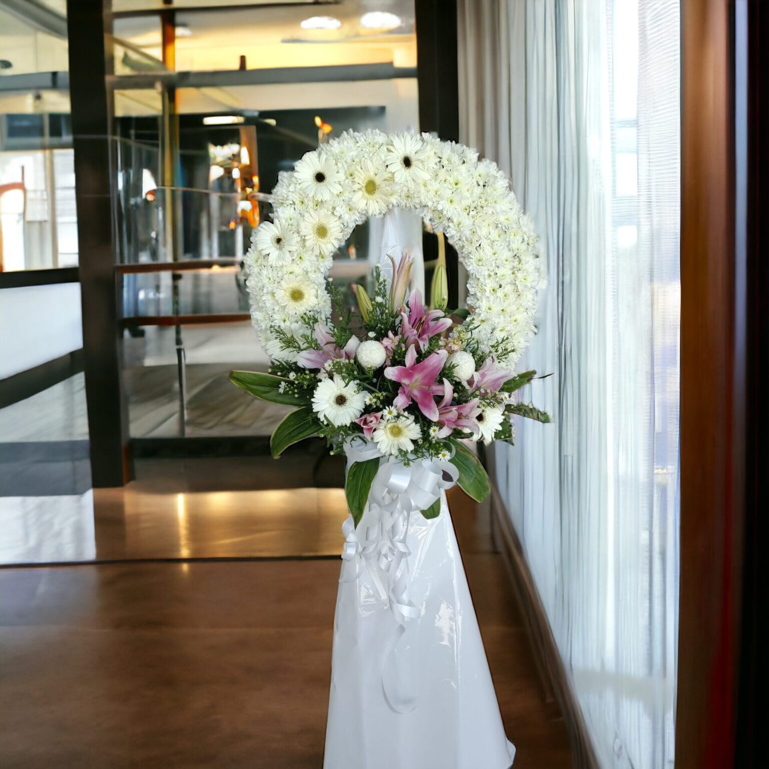 Round Ring wreath stand Online - Blooming. free delivery to petaling jaya