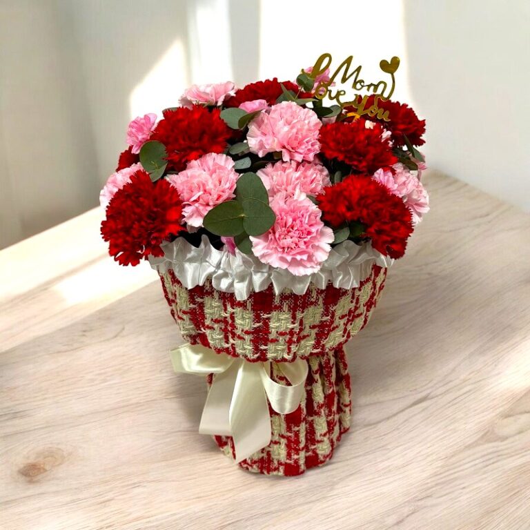Classic Red carnation box for Mother's Day Delivery - Blooming Florist